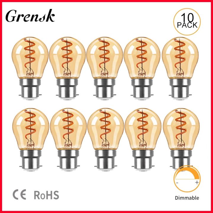 【HOT SELING RETRO LIGHTS】 Vintage G45 Led Sprial Filament Bulb B22 ...