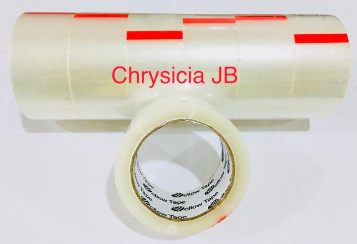 3 Pcs - Lakban Bening - Lakban Coklat - Lakban 100 Yard - Yellow Tape ...