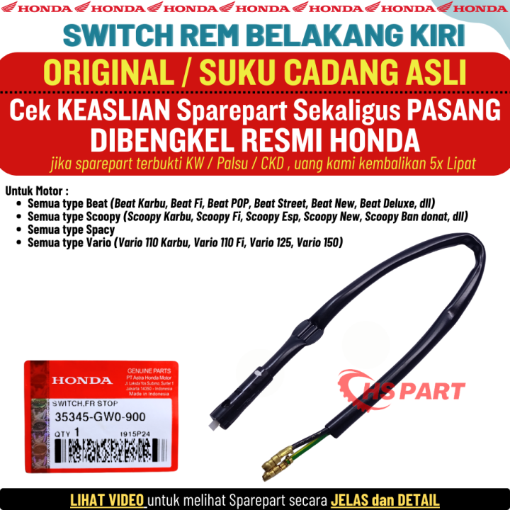 Switch Rem Belakang Kiri Beat Fi Street Deluxe Scoopy Spacy Vario 110 ...