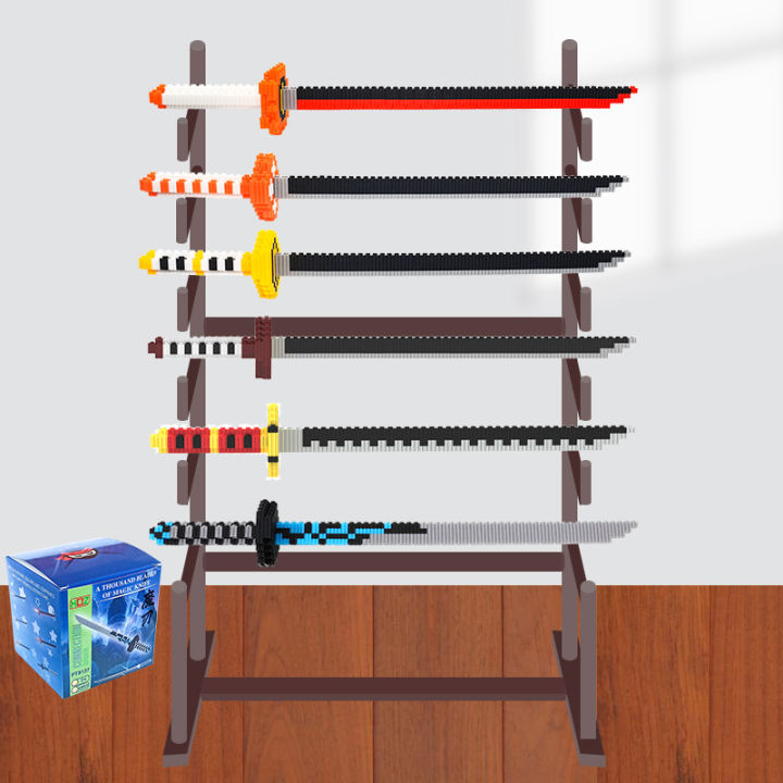 【BUY 1 TAKE 1 BLIND BOX】Sword and sword puzzle building block toy, tiny ...