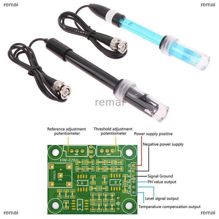 remai Liquid PH Value Detection Sensor Module PH Electrode Probe ...