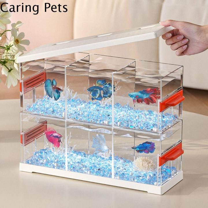 CARING PETS High Definition Transparent Fish Tank Shatterproof ...