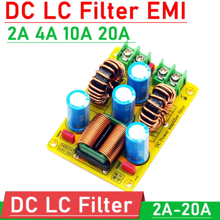 Dc Lc Low Pass Filter 4a 10a 20a Emi Eliminate Electromagnetic ...