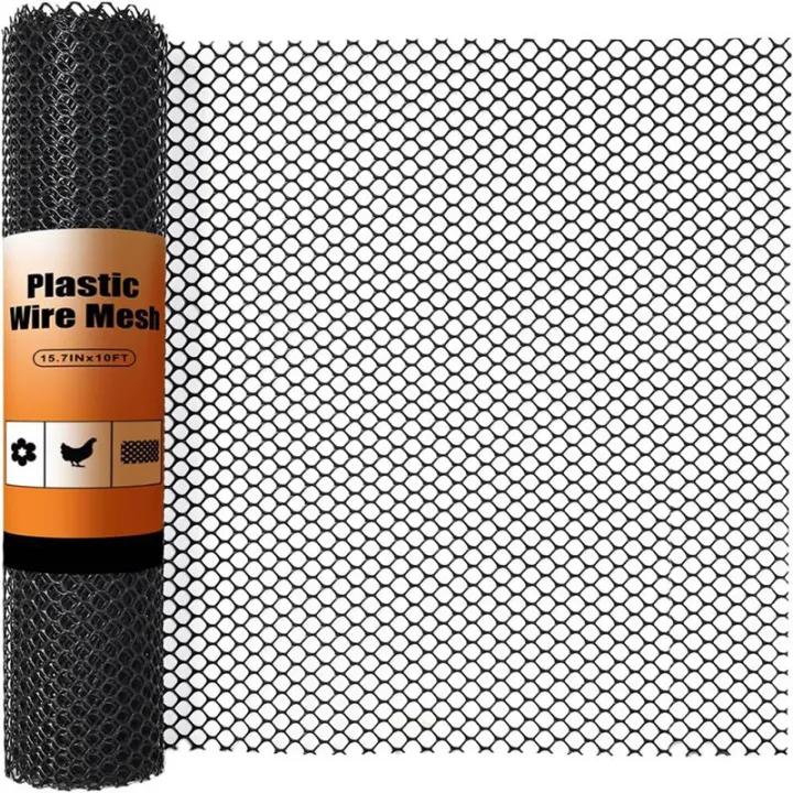 [Lapurer]Chicken Plastic Wire Mesh-19.6 in X 10 Ft, Wire Mesh Fence for ...