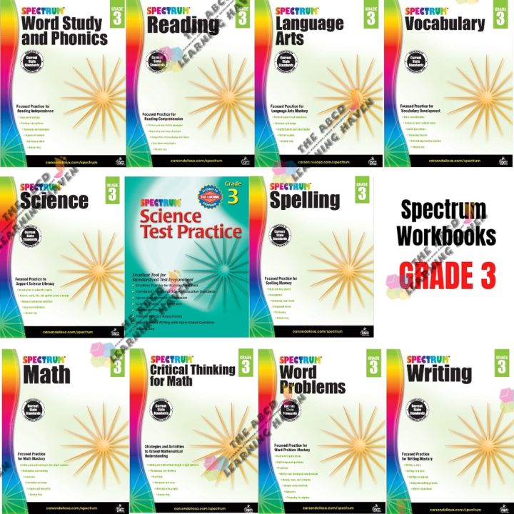 SPECTRUM Workbooks for Grade 3 | Lazada PH