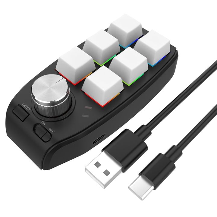 Usb Custom Programming Macro Knob Keyboard 6 Keys Copy Paste Mini Button For Photoshop Gaming