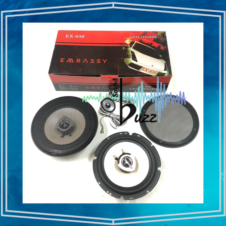 Speaker Pintu Mobil EMBASSY EX 650 2 Way Speaker | Lazada Indonesia