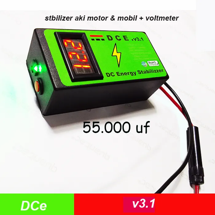 Stabilizer aki motor stabilizer aki mobil v.3 plus voltmeter | Lazada ...