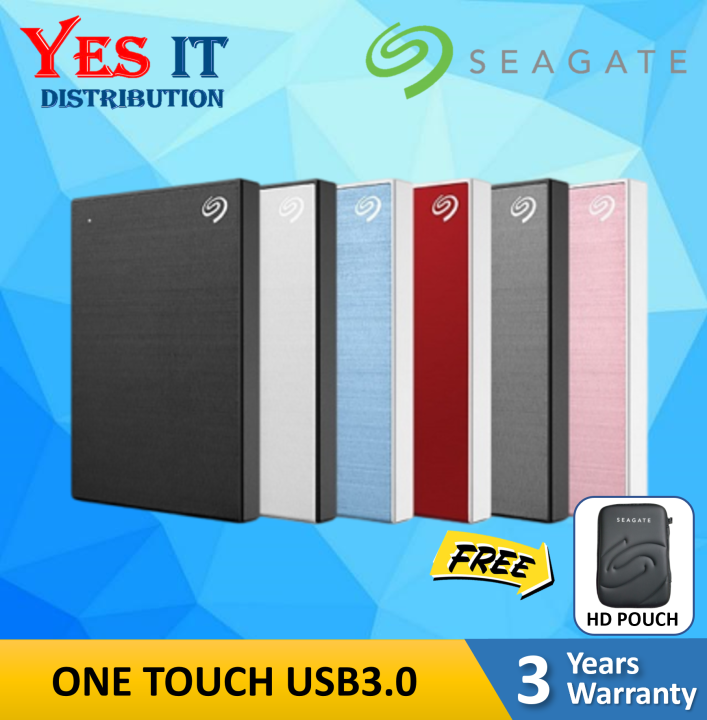 Seagate One Touch Portable W Rescue External 1TB Hard Drive (FREE ...