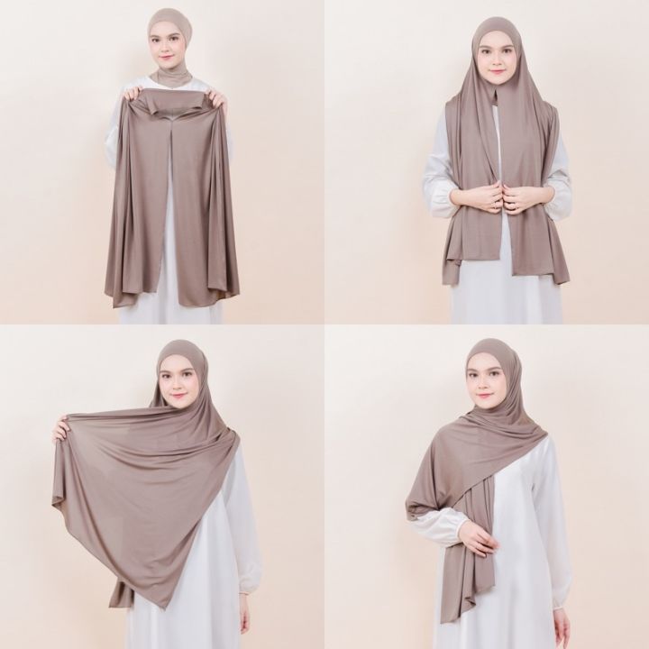 Hijaber Store - Jilbab / Hijab Pashmina AZILA Instan Jersey - kerudung Pastan pasmina kekinian ...