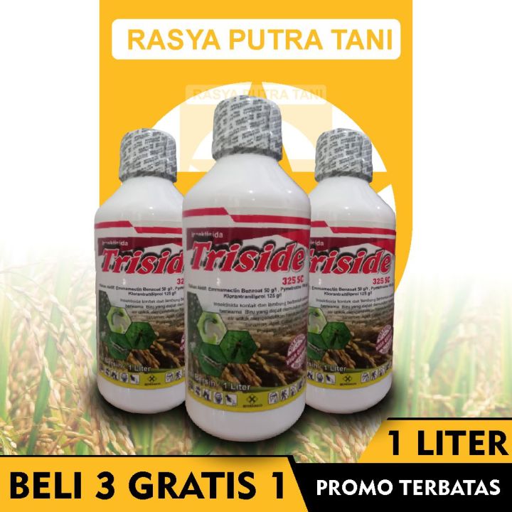 INSEKTISIDA TRISIDE 325 SC 1 LITER Bahan Aktif: Emmaectin Benzoat 30 g ...