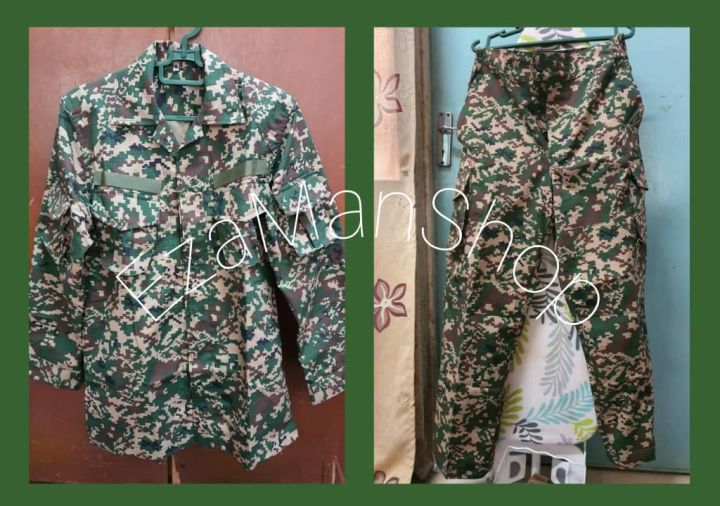 (READY STOK!!) BAJU LORENG DIGITAL TENTERA DARAT NO.5 / UNIFORM ASKAR ...