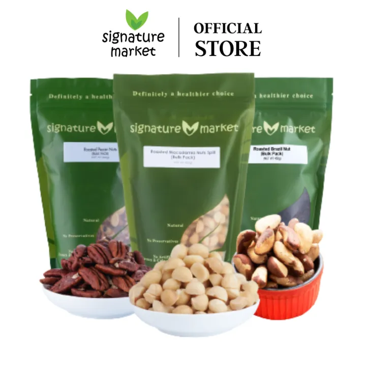 Signature Market Roasted Premium Nuts All In Bulk Bundle (3 items) | Lazada