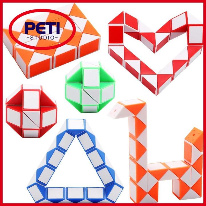 PETI STUDIO Children Highly Bent Folding Plastic Magic Ruler Cube ...
