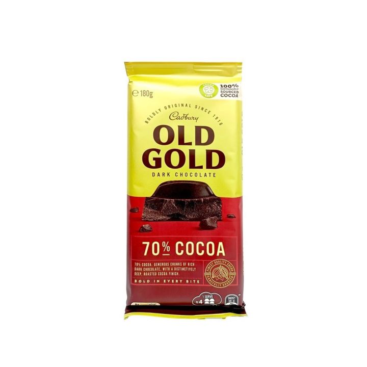 Cadbury Old Gold 70% Cocoa 180g(Made In Australia) | Lazada