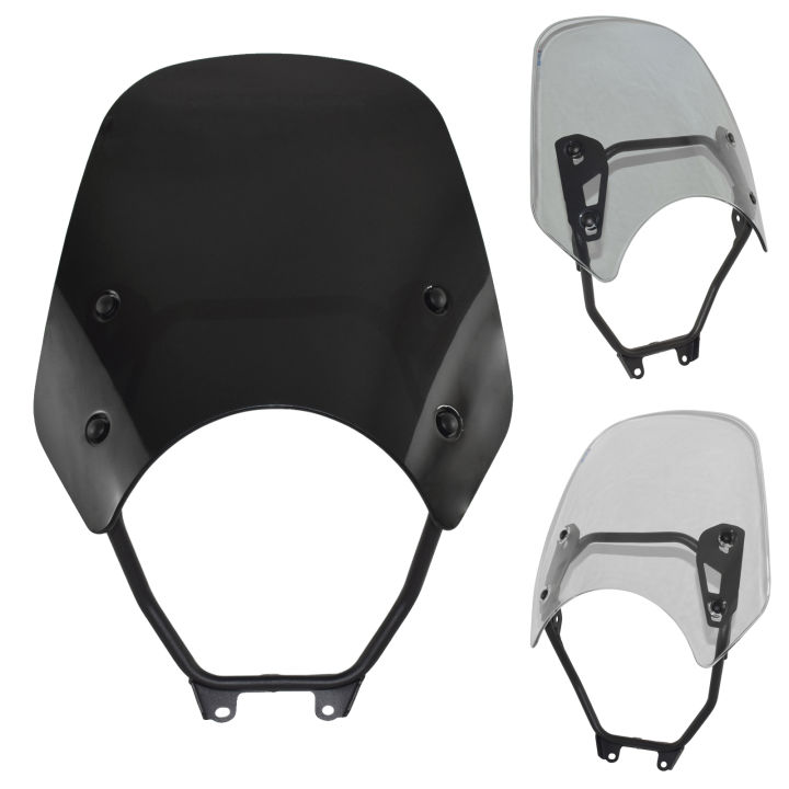 Motorcycle Front Windscreen Windshield Fly Screen Shield Wind Deflector ...
