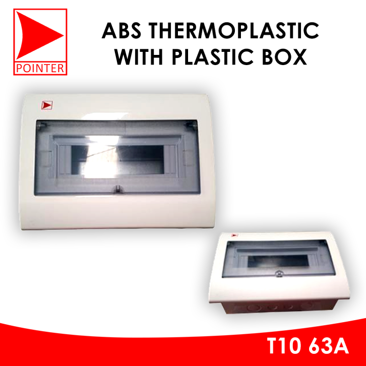 POINTER 63A PANEL ENCLOSURE "ABS" THERMOPLASTIC w/ PLASTIC BOX | Lazada PH