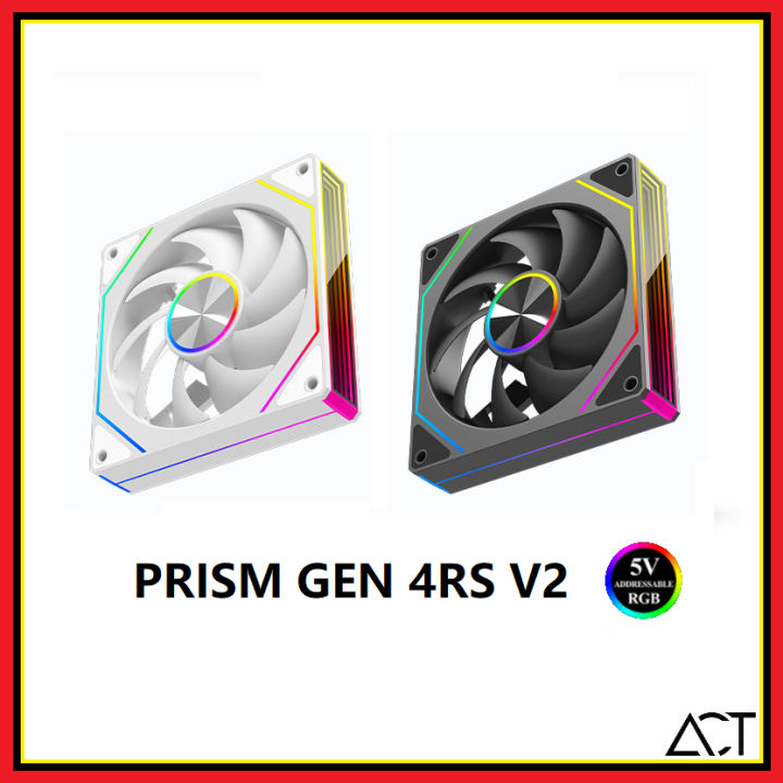 Hifrost Prism 6 Pro Black / White 5V ARGB 3Pin PWM 12CM Casing Fan ...