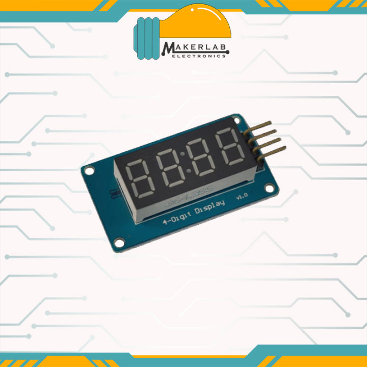4 Digit LED Digital Tube module TM1637 7-segment display - Arduino ...