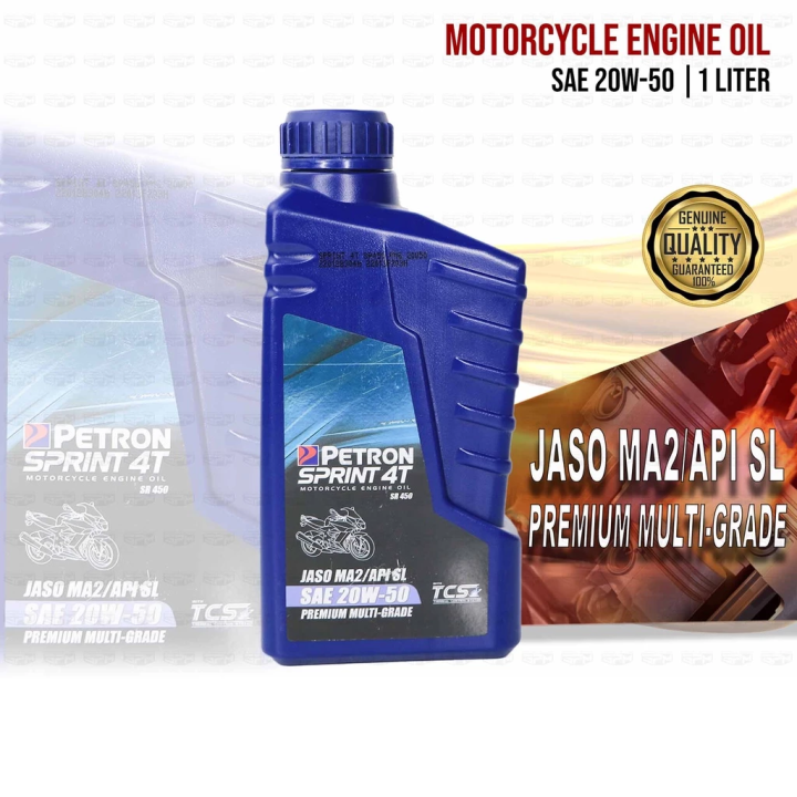 PETRON SPRINT 4T - SAE 20W-50 - Premium Engine Oil -1Liter | Lazada PH