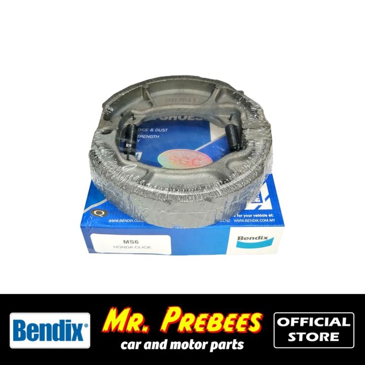 Bendix Brake Shoe (MS6) for HONDA: CLICK V1 V2 PCX BEAT ZOOMER X SCOOPY ...