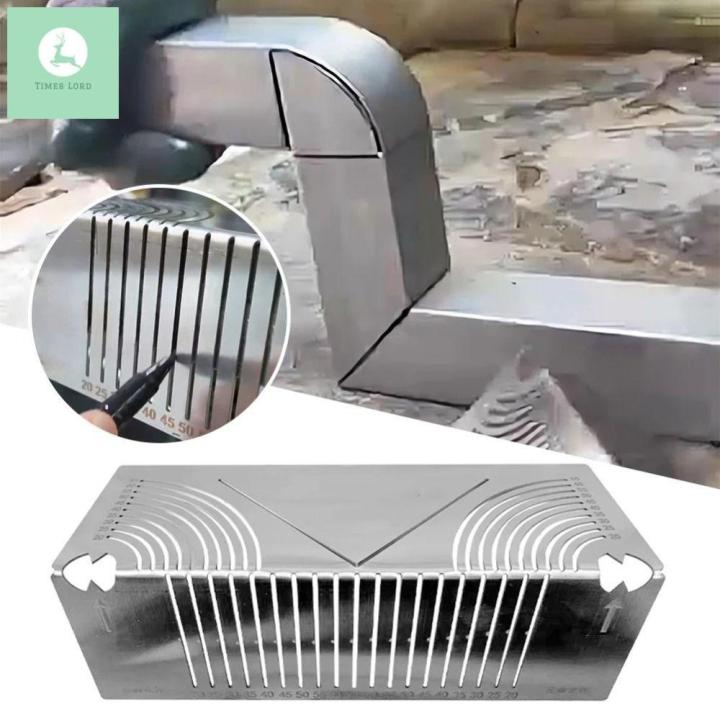 TIMES LORD Multifunction Square Tube Folding Ruler Metal Marking ...