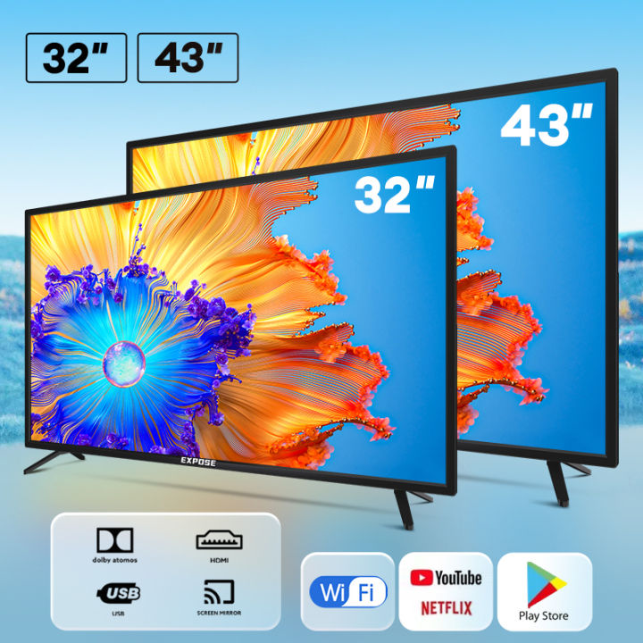 Smart TV 32/43 Inch Android TV LED Digital TV Television EXPOSE TV 4K ...
