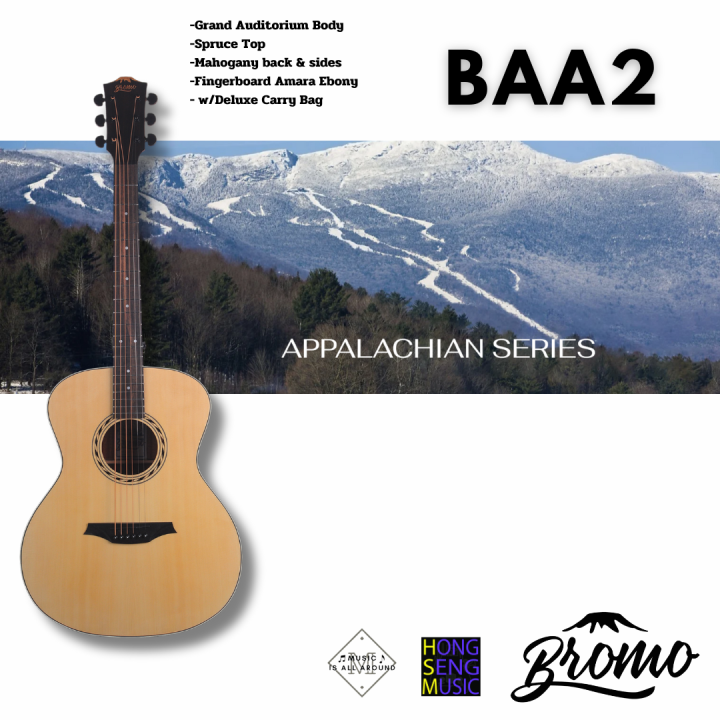 Acoustic Guitar BROMO - APPALACHIAN SERIES Model # BAA2 | Lazada.co.th