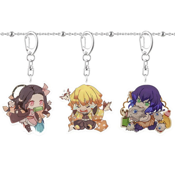 WENSH Nezuko Zenitsu Tanjirou Miniatures Giyuu Scultures Kimetsu No ...