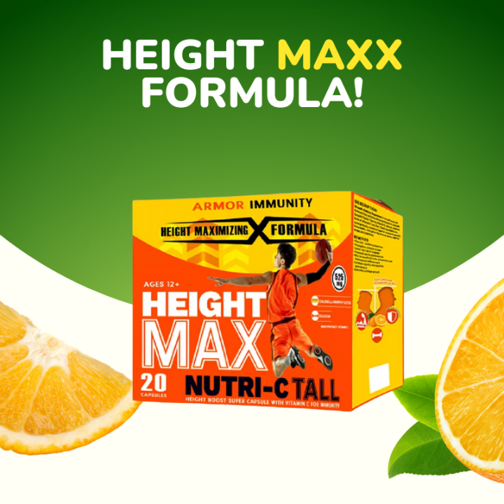 Your Growth Partner in Life" 1 Box (20 Capsules) Nutri C Tall Height ...