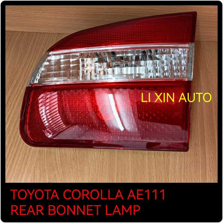 TOYOTA COROLLA AE111 1999 REAR BONNET LAMP / BONNET REFLECTOR / BACK UP ...