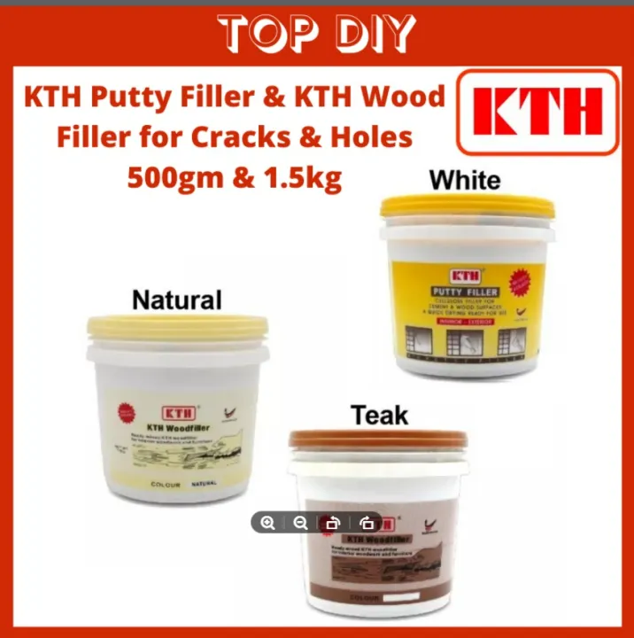 KTH Putty Filler & KTH Wood Filler Filling Cracks & Holes for Wall ...