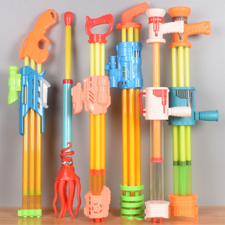 [SG] High-Capacity 4 /5 Barrels Super Water Soaker Gun Water Blaster ...