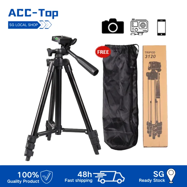 SG stock】Travel Tripod Camera Tripods Tripad Phone Tripod Stand 360 ...