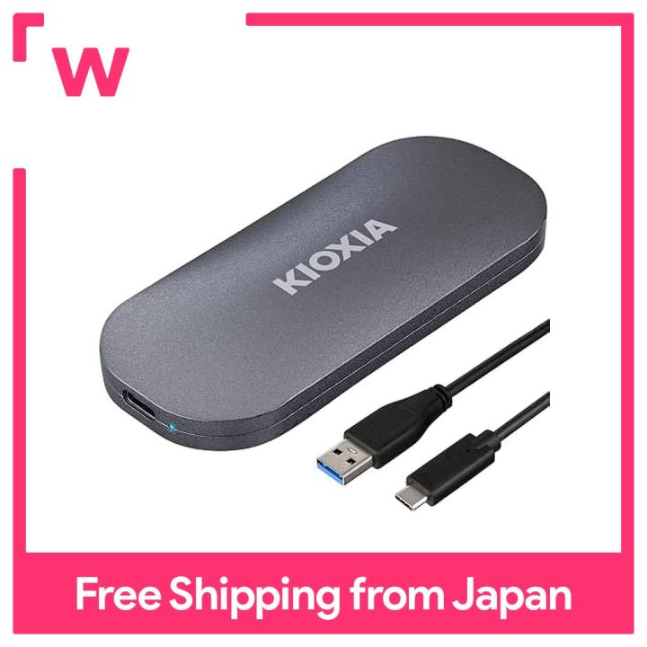 KIOXIA SSD External 2TB USB3.2 Gen2 Max. read speed 1,050MB/sec [iPhone 15 / 15 Pro / PS4 / PS5 ...