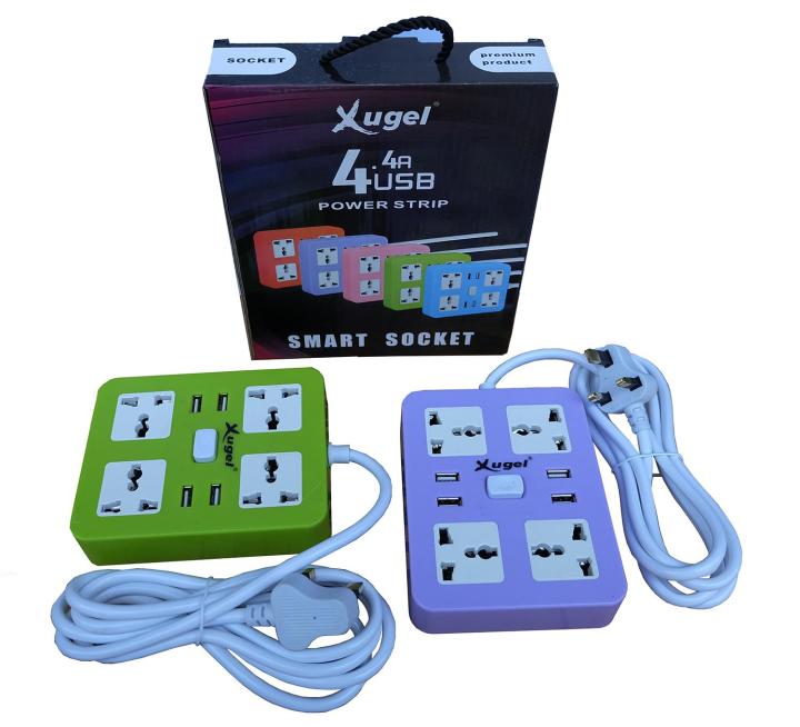 USB Power Extension Box USB Charger Port 4x4 USB Adapter and Universal ...