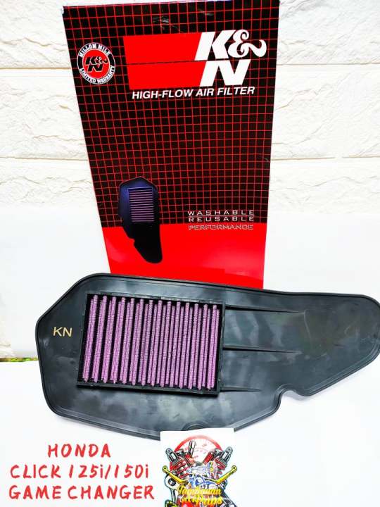 Honda Click 125i/150i WASHABLE AIR FILTER K&N game changer | Lazada PH