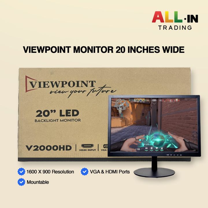 Viewpoint 20" LED Backlight Monitor | Lazada PH