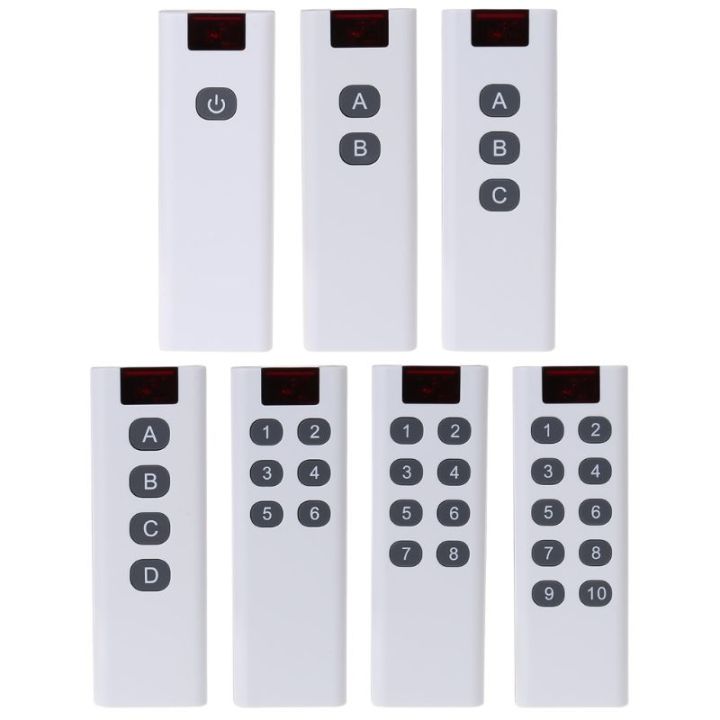 433MHz Digital Remote Controller Transmitter 4/6/8/10 Channels Buttons ...