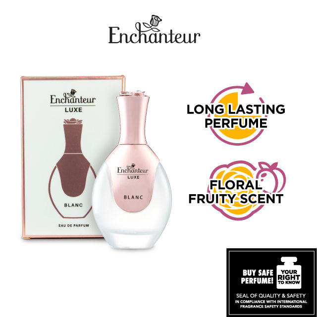 ENCHANTEUR Luxe EDP Blanc 50ml | Long-lasting Perfume | For Women | Floral Fruity Scent | Minyak ...