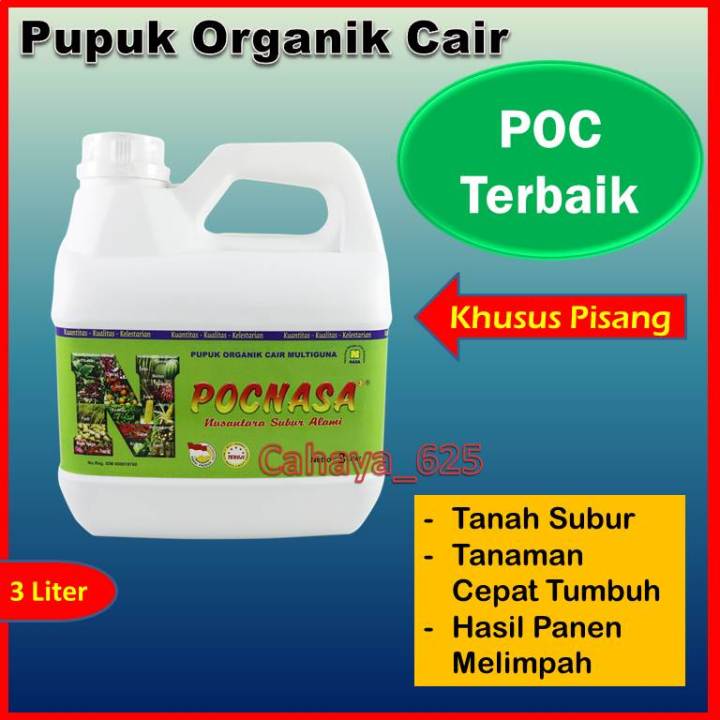 Pupuk Organik Cair Penyubur Pohon Pisang 3 Liter / Booster Pohon Pisang / Pupuk Organik Pohon ...