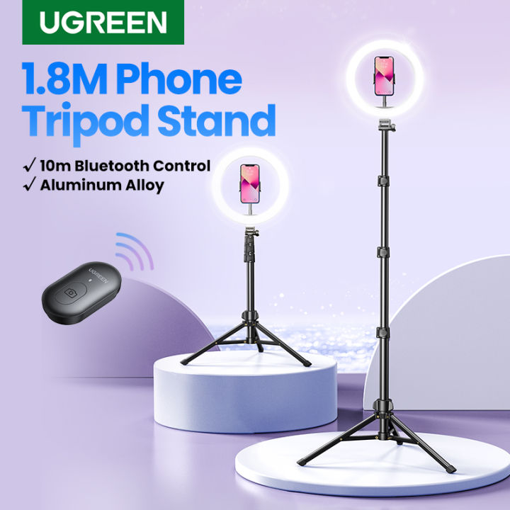 UGREEN Aluminum Tripod for 4-7.2 inches Phones LIVE Streaming Tripod ...
