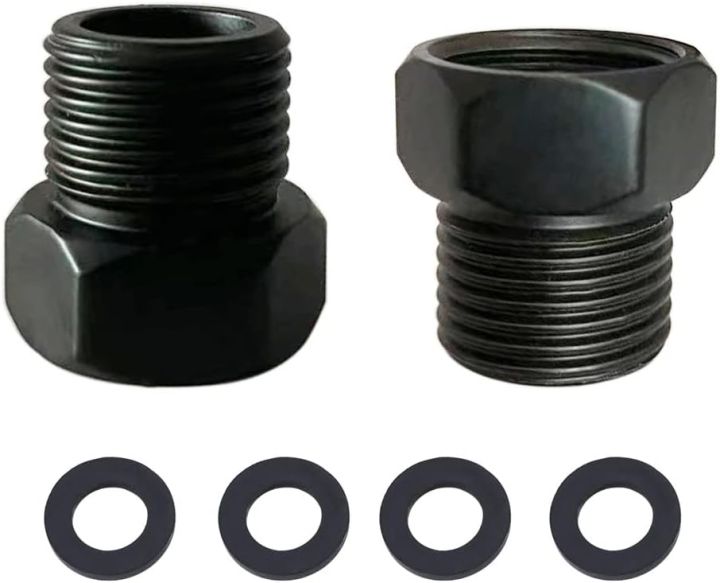 Black Brass Fittings, Shower Extension Connector,1/2" NPT Male to G1/2 ...