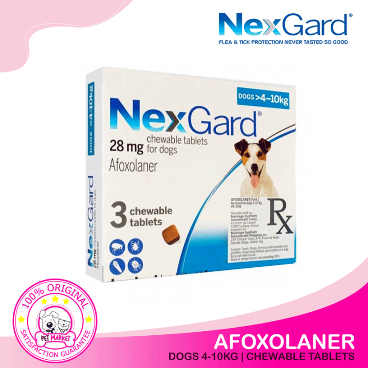 NEXGARD AFOXOLANER ANTI TICK AND FLEA FOR DOGS 4-10KG | Lazada PH