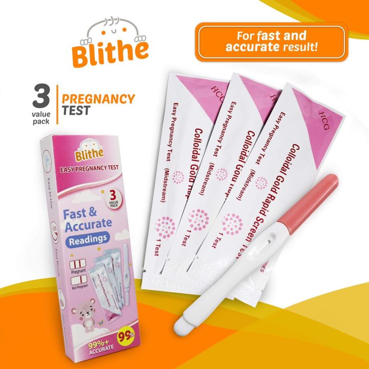 3pcs blithe urine pregnancy test hcg rapid tests pregnant PT baby ...