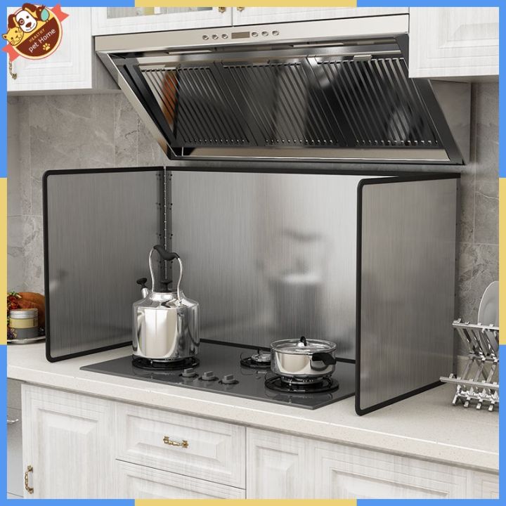 Kitchen splash guard stick on Kitchen stove gas stove oil-proof baffle ...