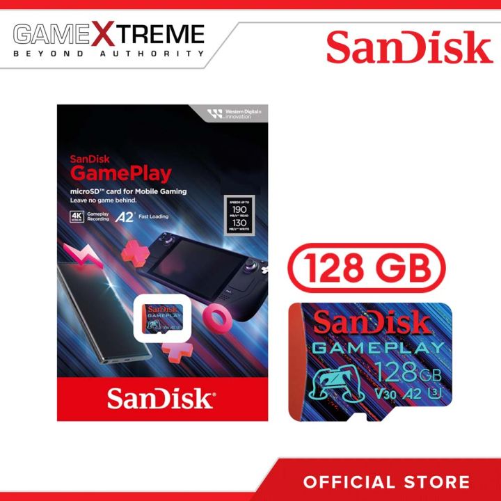 SanDisk GamePlay microSD Card for Mobile and Handheld Console Gaming 128gb (SDSQXAA) | Lazada PH