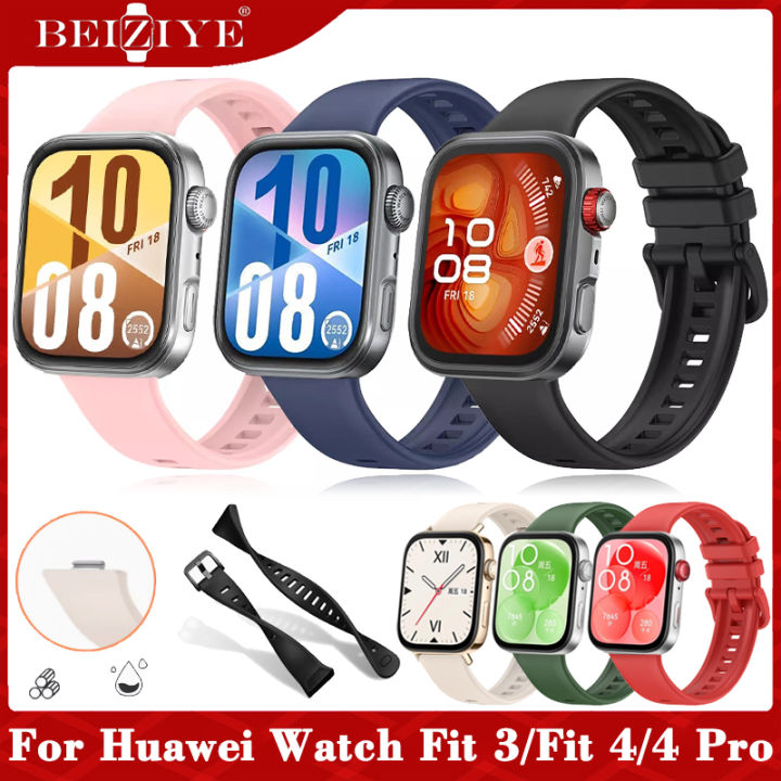 ซิลิโคน สายนาฬิกา For Huawei watch Fit 4 4 Pro สาย นาฬิกา สมาร์ทวอทช์ ...
