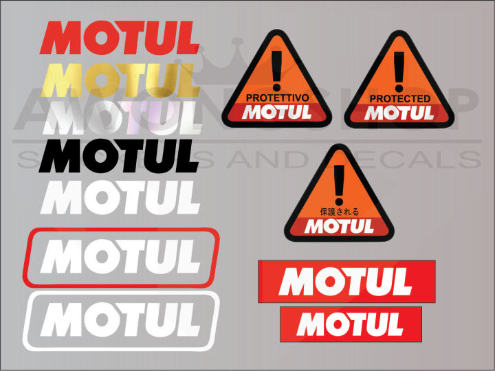 MOTUL JDM WARNING STICKER HIGH QUALITY VINYL CUTOUT AND PRINTED ...