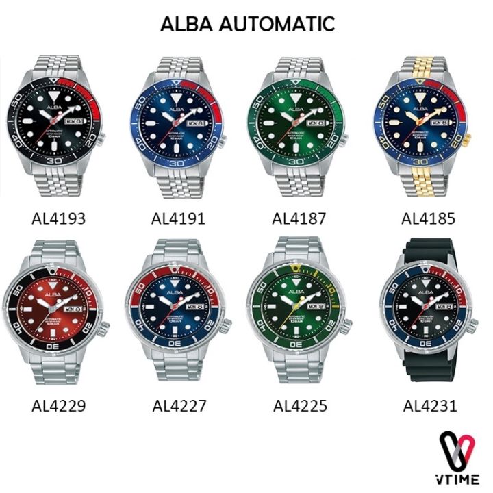 ALBA นาฬิกาข้อมือผู้ชาย AUTOMATIC รุ่น AL4225X | AL4227X | AL4229X ...